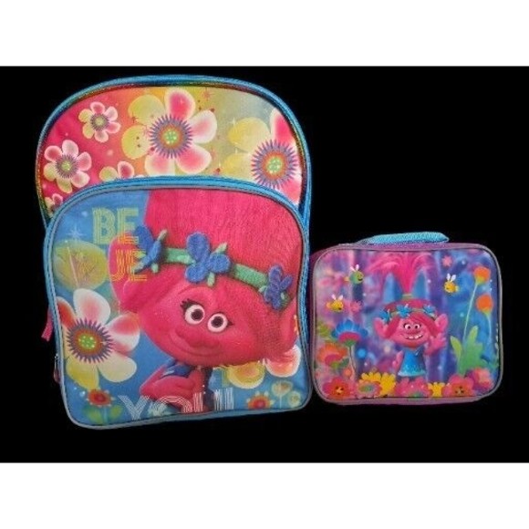 Dreamworks | Accessories | Trolls Princess Poppy 6 Backpack Lunch Bag ...